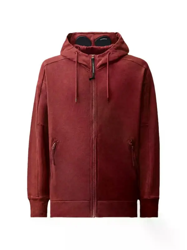 C.P. COMPANY Diagonal Raised Fleece Goggle Zip Sweatshirt