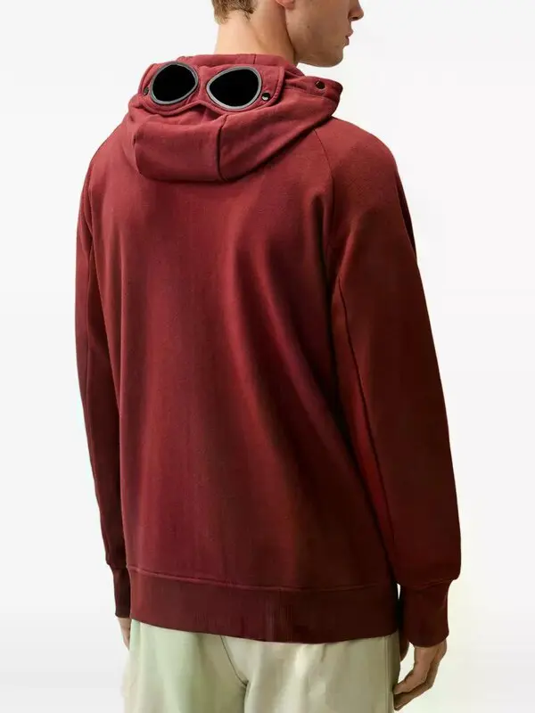 C.P. COMPANY Diagonal Raised Fleece Goggle Zip Sweatshirt