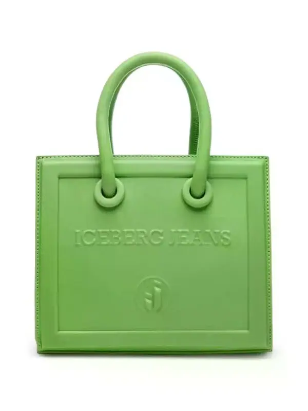 Iceberg Logo-embossed Bucket Bag - Green