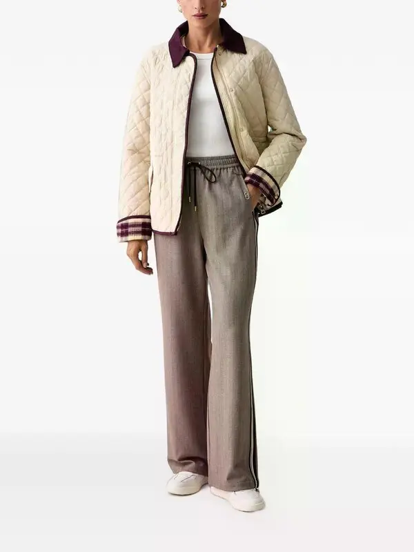SILVIAN HEACH Quilted Corduroy-collar Jacket