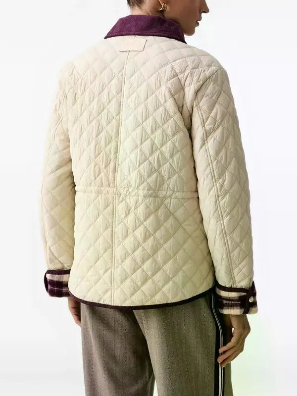 SILVIAN HEACH Quilted Corduroy-collar Jacket