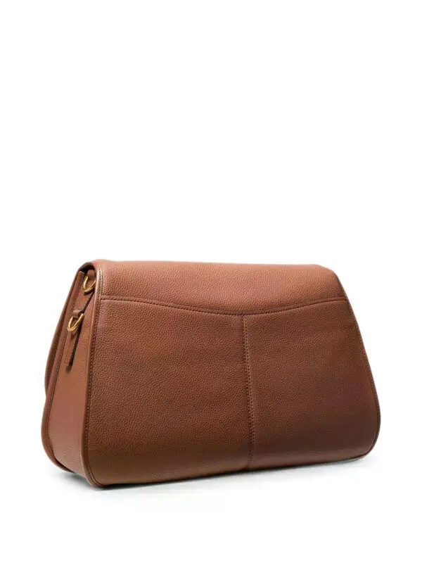 Michael Kors Holmes Extra-large Pebbled Leather Convertible Messenger Bag - Brown