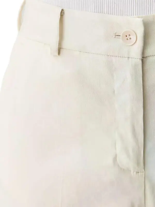 Sisley Pressed-crease Cropped Trousers