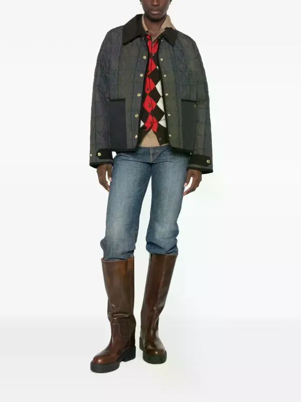 Barbour Quilted Tartan-print Jacket