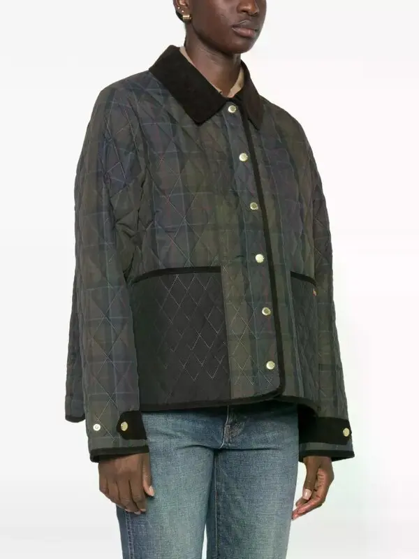 Barbour Quilted Tartan-print Jacket