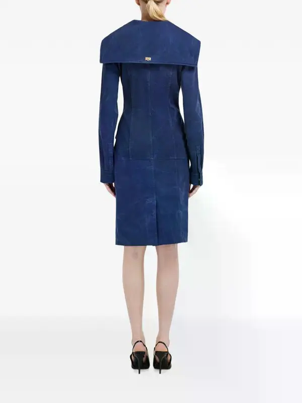 FERRAGAMO Washed Cotton Gabardine Dress