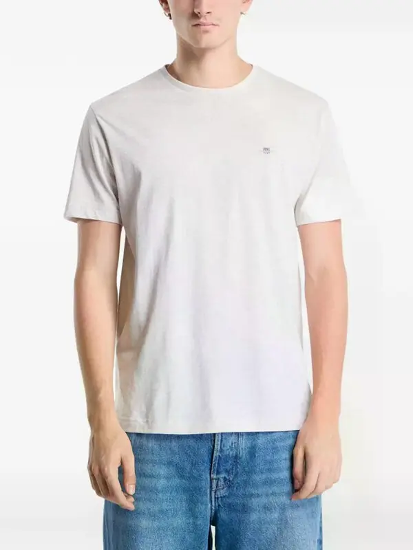 Gant Logo-embroidered T-shirt