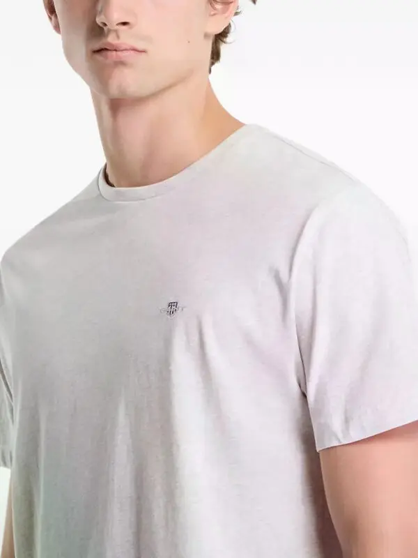 Gant Logo-embroidered T-shirt