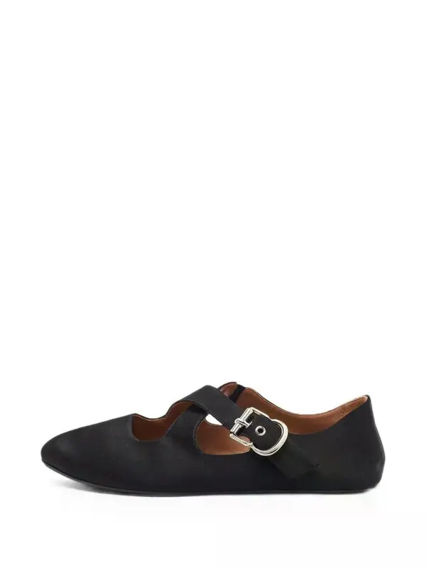 Alaïa Criss-cross Buckle Ballet Flats