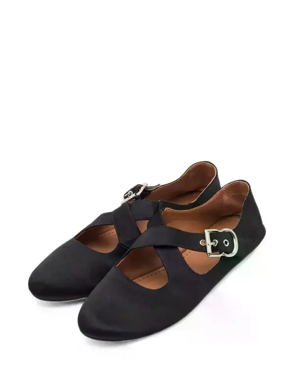 Alaïa Criss-cross Buckle Ballet Flats