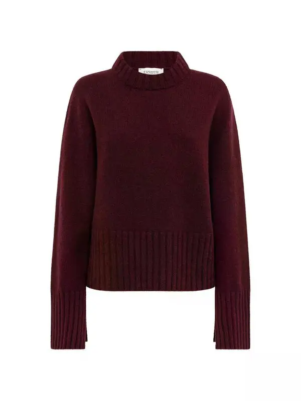 LANEUS Ribbed-trim Boxy-fit Sweater