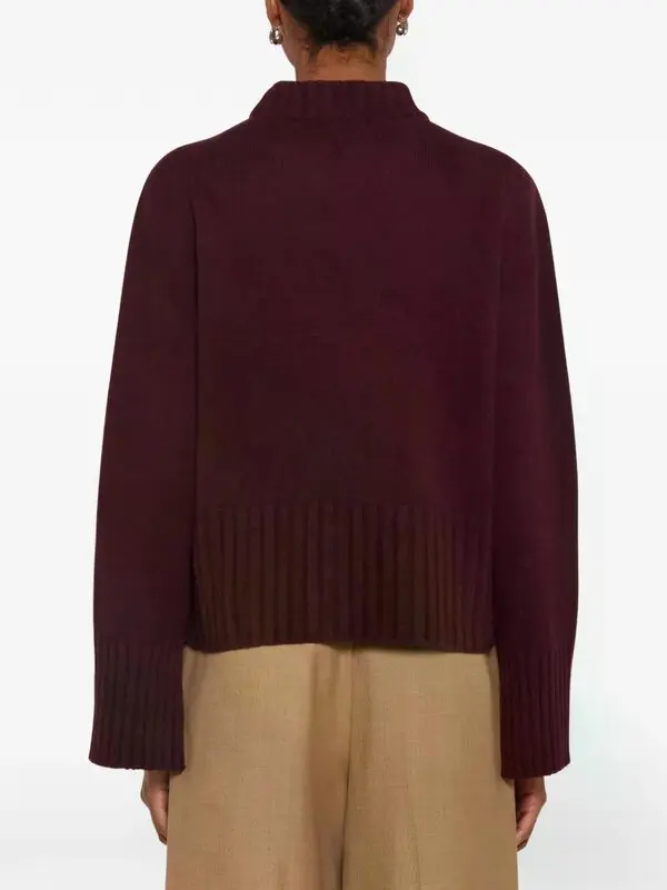 LANEUS Ribbed-trim Boxy-fit Sweater