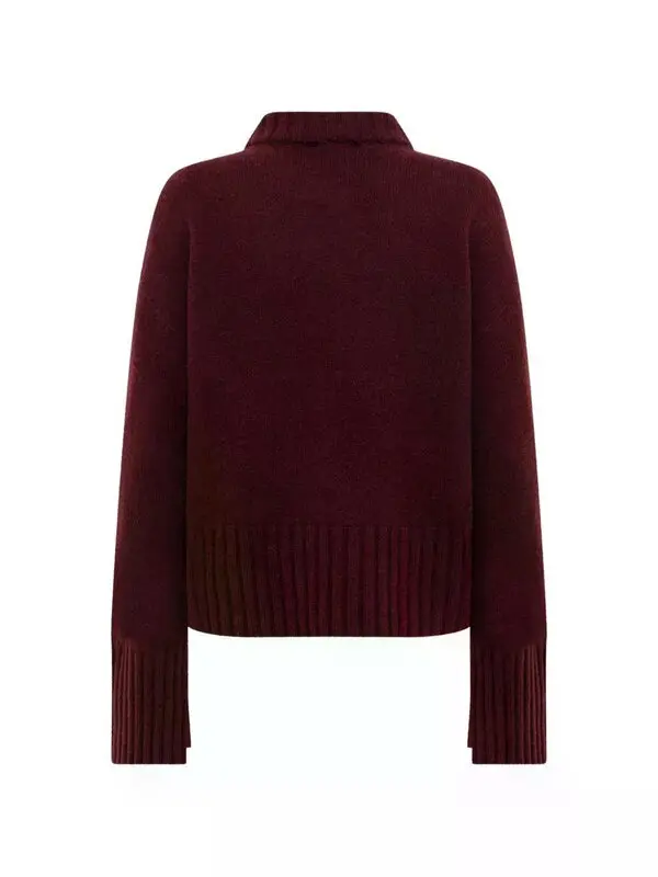 LANEUS Ribbed-trim Boxy-fit Sweater