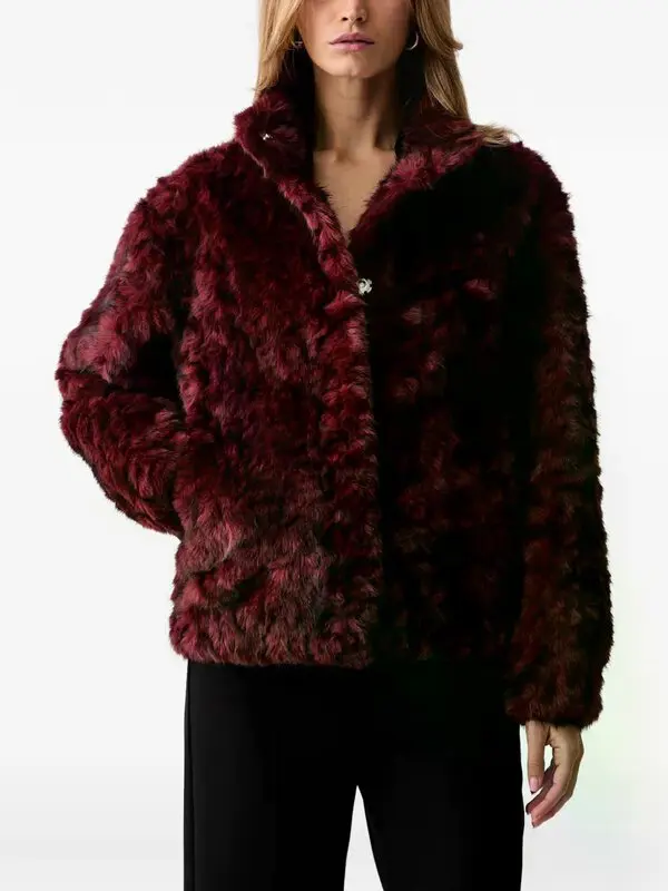 SILVIAN HEACH Faux-fur High-neck Jacket