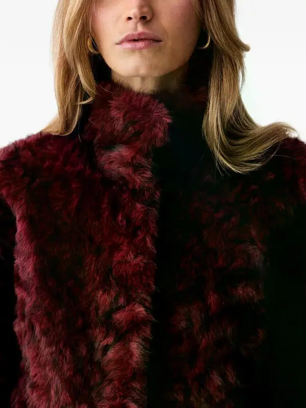 SILVIAN HEACH Faux-fur High-neck Jacket