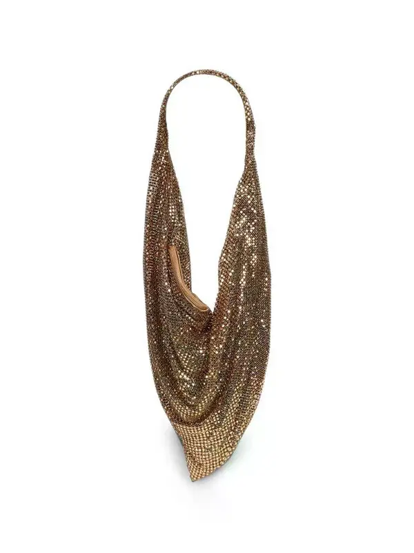Benedetta Bruzziches Ursula Crystal-embellished Chainmail Tote Bag - Gold