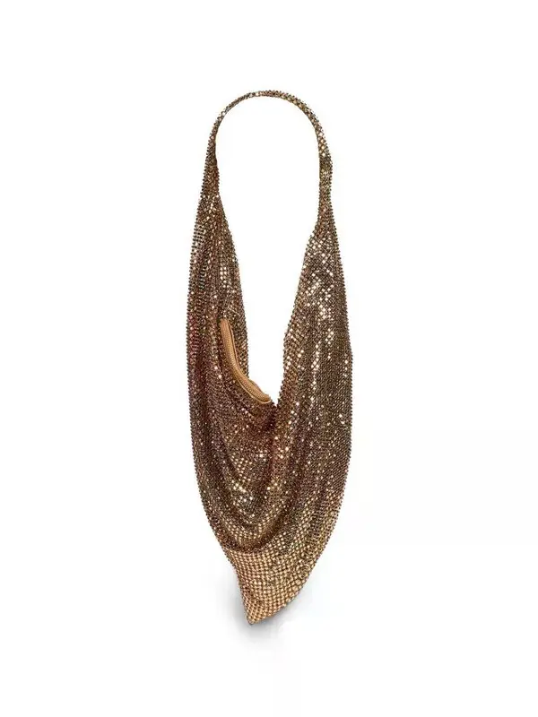 Benedetta Bruzziches Ursula Crystal-embellished Chainmail Tote Bag - Gold