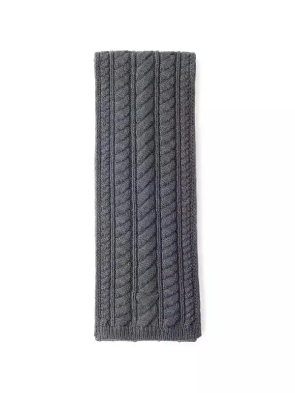 Prada Wool Scarf - Grey