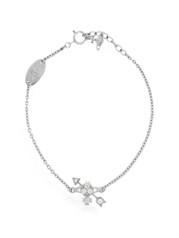VIVIENNE WESTWOOD Kiri Platinum-tone Sterling Bracelet - Silver