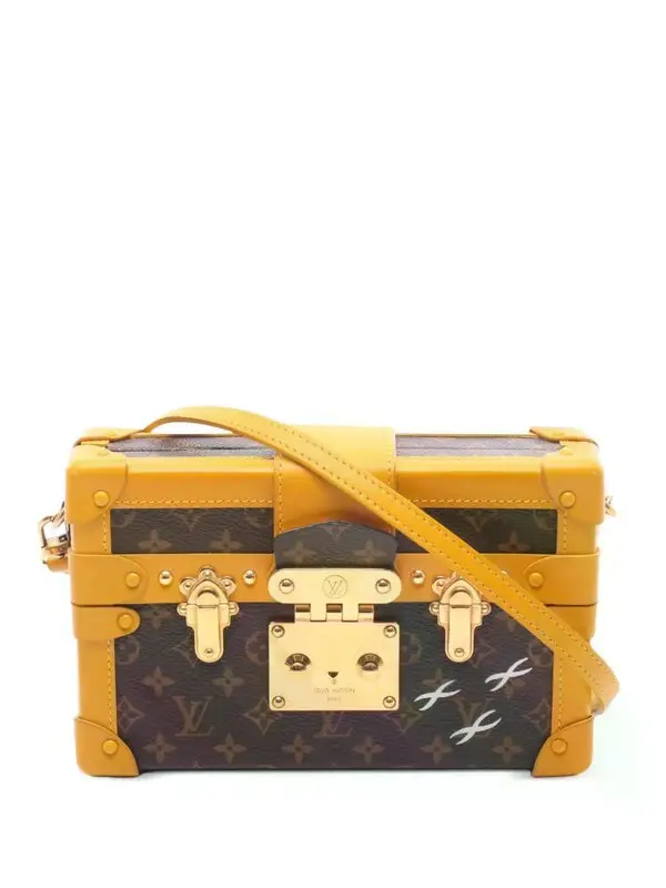 LOUIS VUITTON Petite Malle Monogram Canvas Cross Body Bag