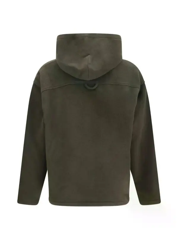 RIER Fleece-texture Pouch-pocket Hoodie