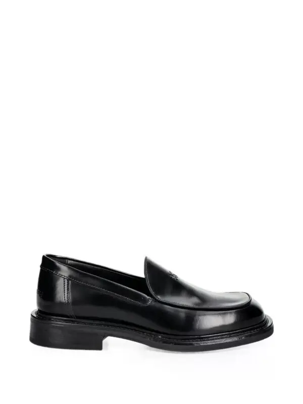 Filling Pieces Logo-plaque Square-toe Loafers