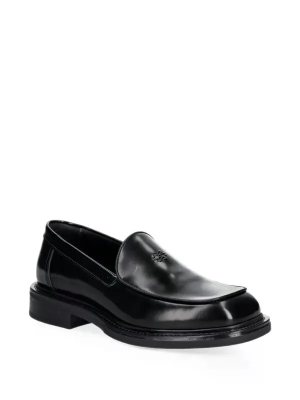 Filling Pieces Logo-plaque Square-toe Loafers
