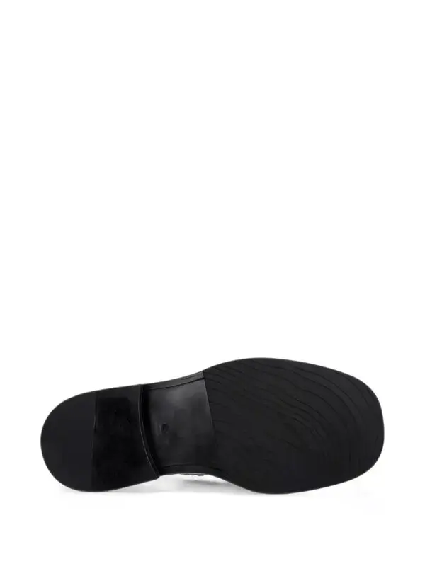 Filling Pieces Logo-plaque Square-toe Loafers