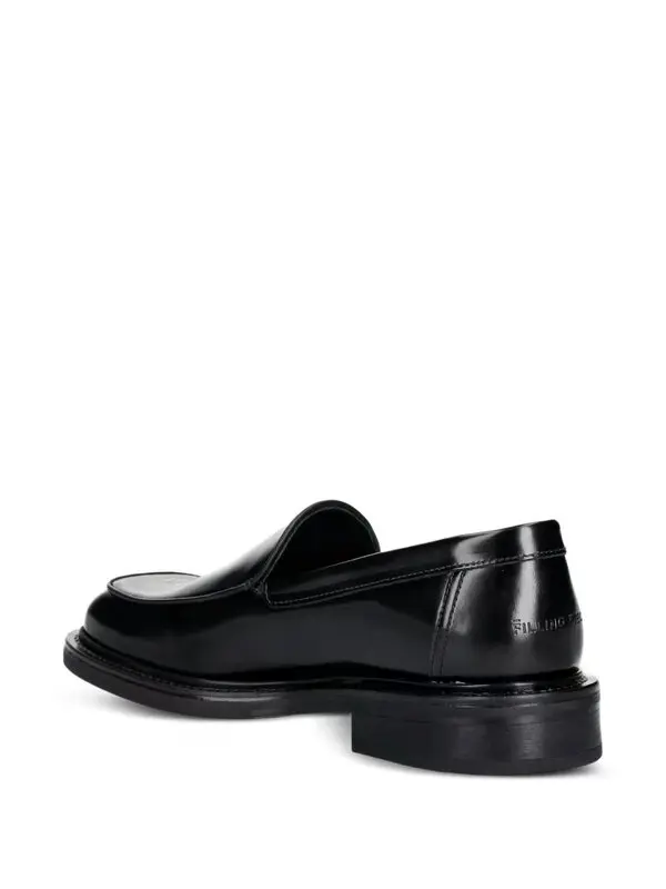 Filling Pieces Logo-plaque Square-toe Loafers