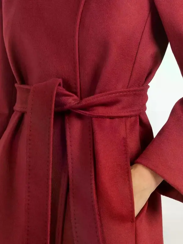 Max Mara Wool Double-breasted Coat - Red