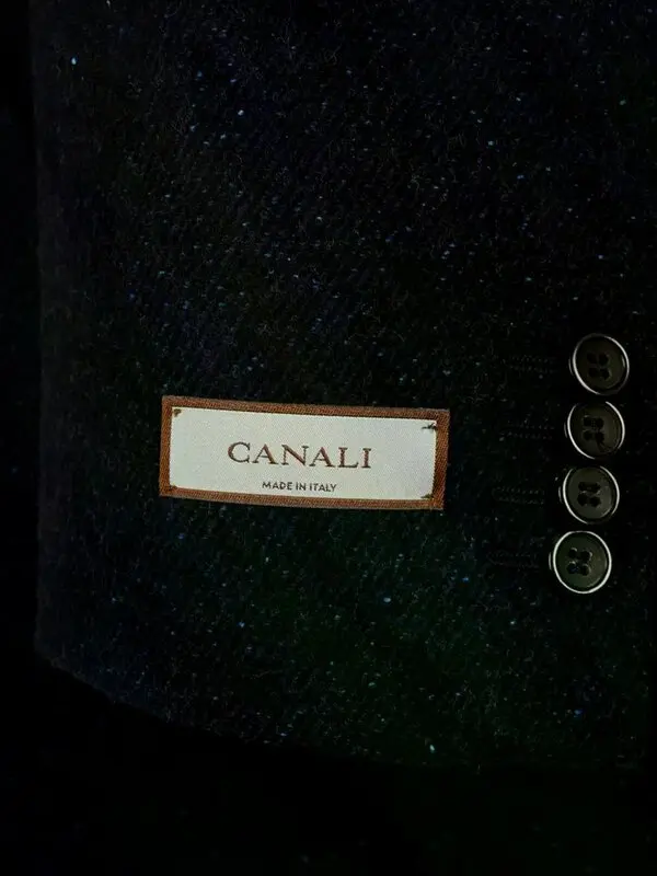 Canali Single-breasted Tailored Coat - Blue