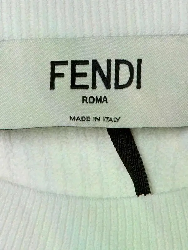 Fendi Rib-knit Short-sleeve Sweater