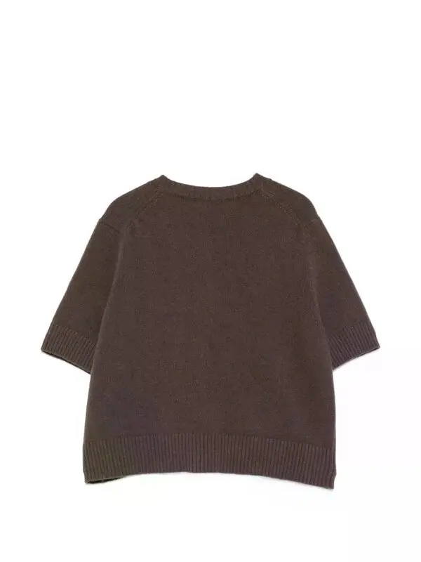 DANIELE FIESOLI Short-sleeve Knit Cardigan