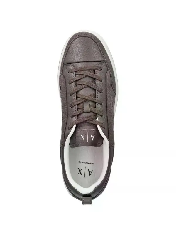 Armani Exchange Monogram-print Panelled Sneakers