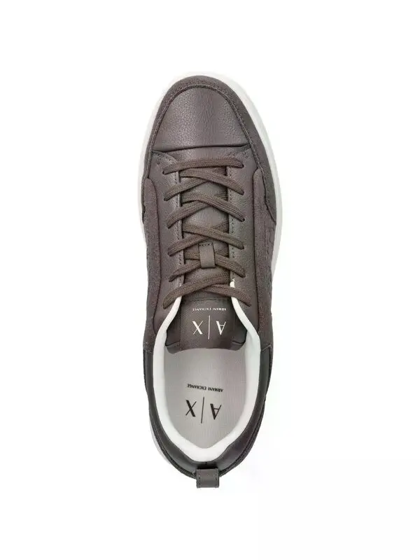 Armani Exchange Monogram-print Panelled Sneakers