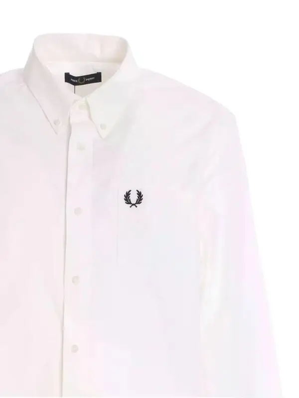 Fred Perry Logo-embroidered Button-down Shirt