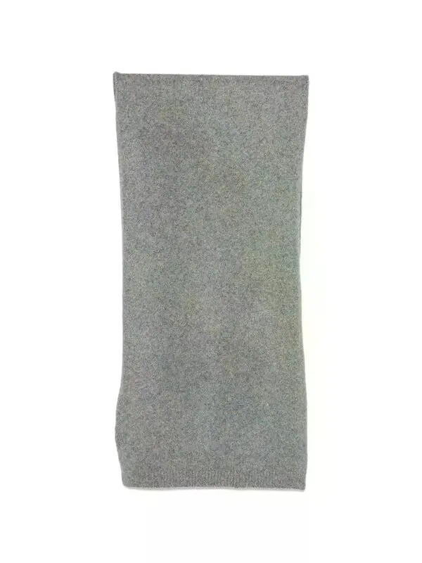 Soft Goat Marled Knitted Scarf - Blue