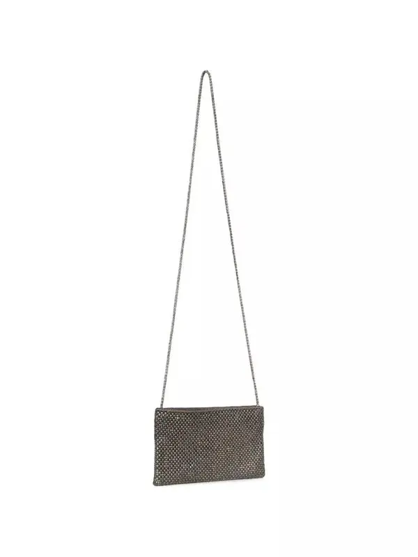 Benedetta Bruzziches La Petite Crystal-embellished Chain-strap Crossbody Bag - Grey