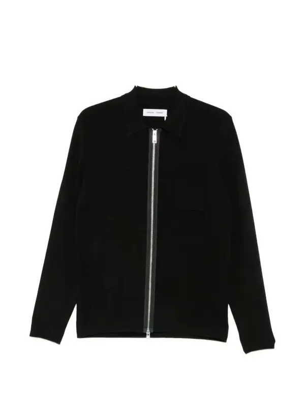 SAMSOE SAMSOE Zip-up Chest-pocket Cardigan