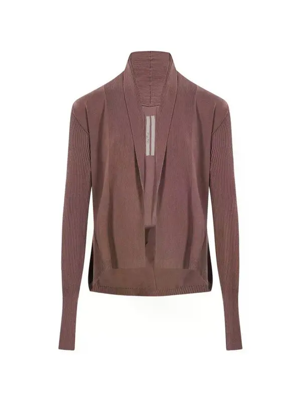 Rick Owens Ribbed-knit Shawl-lapel Cardigan