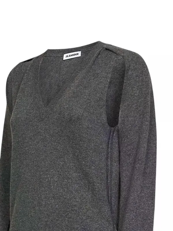 JIL SANDER Cut-out V-neck Sweater