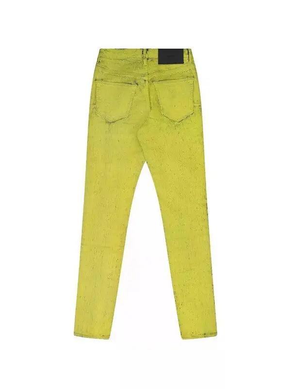 PURPLE BRAND Paint-effect Jeans - Yellow
