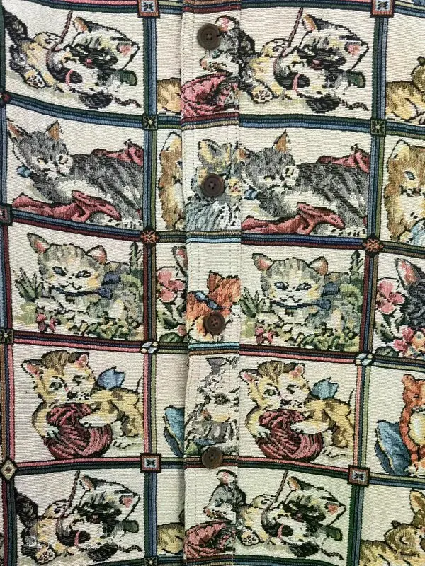 KA WA KEY Cat Heaven Tapestry Shirt