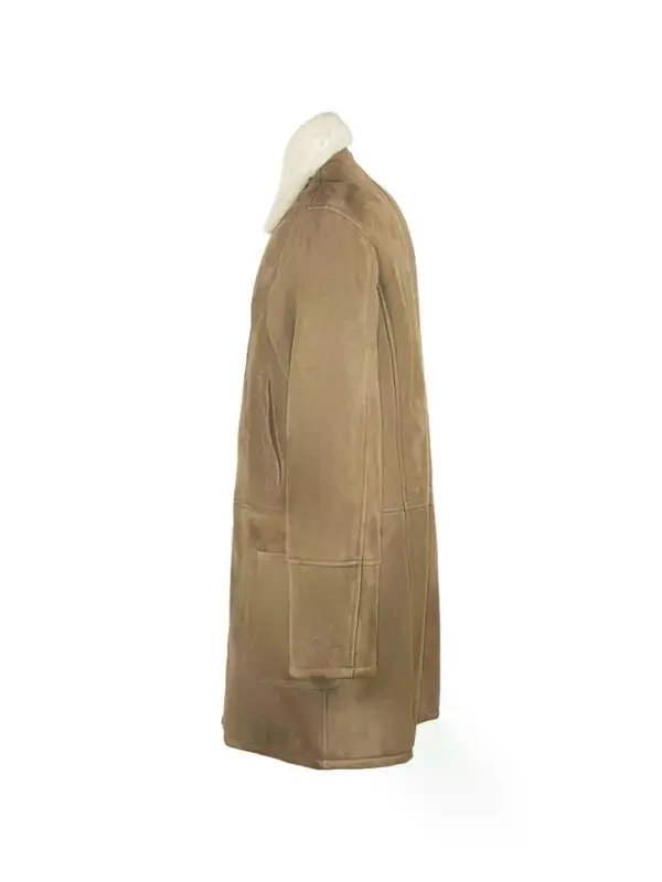 VOLFAGLI FIRENZE Davin Fur-collar Suede Coat