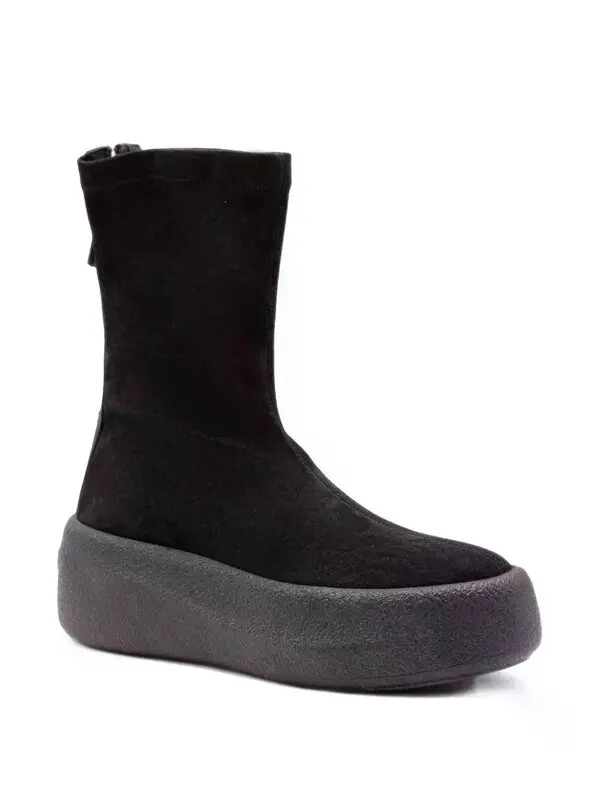 VIC MATIE Creppy Platform Ankle Boots