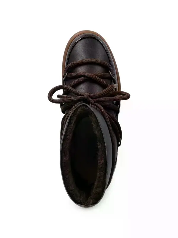 Inuikii Patent Leather Lace-up Boots