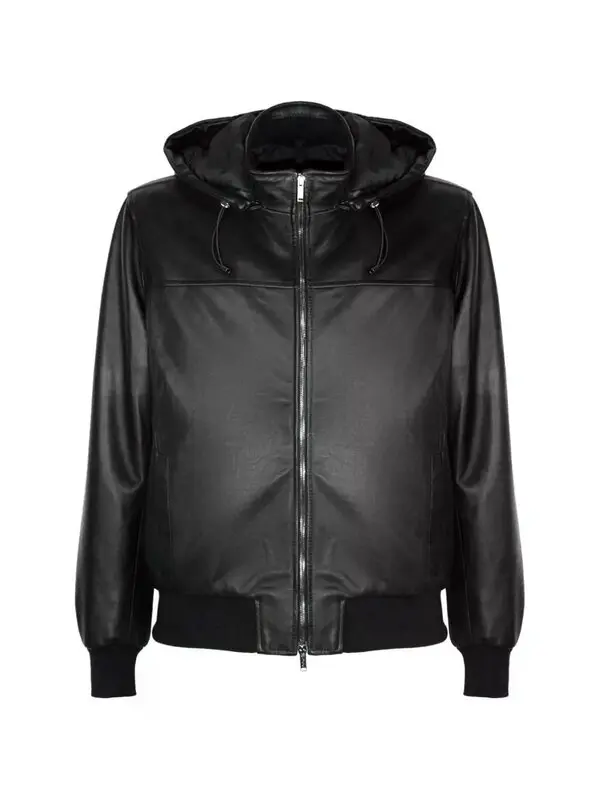 VOLFAGLI FIRENZE Kant Hooded Leather Jacket