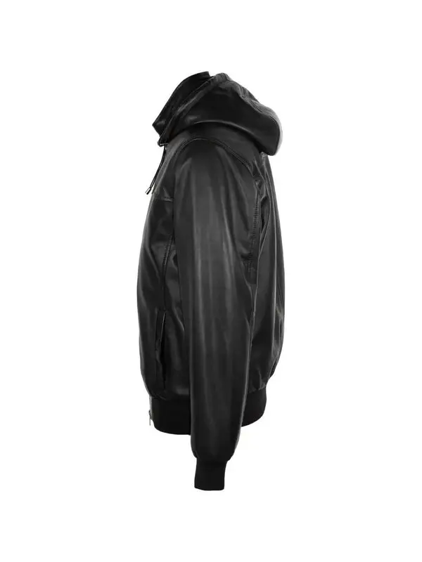 VOLFAGLI FIRENZE Kant Hooded Leather Jacket