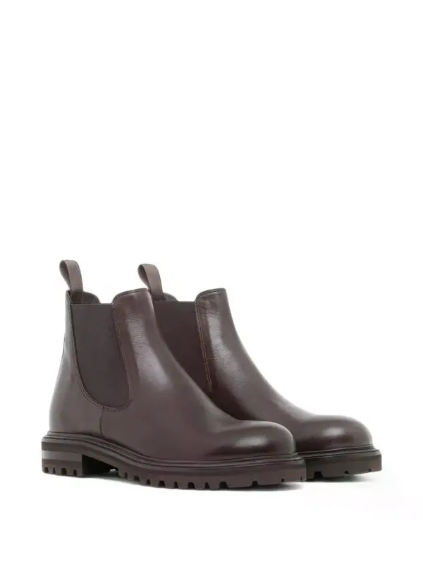 Giorgio Armani Nappa Leather Chelsea Boots