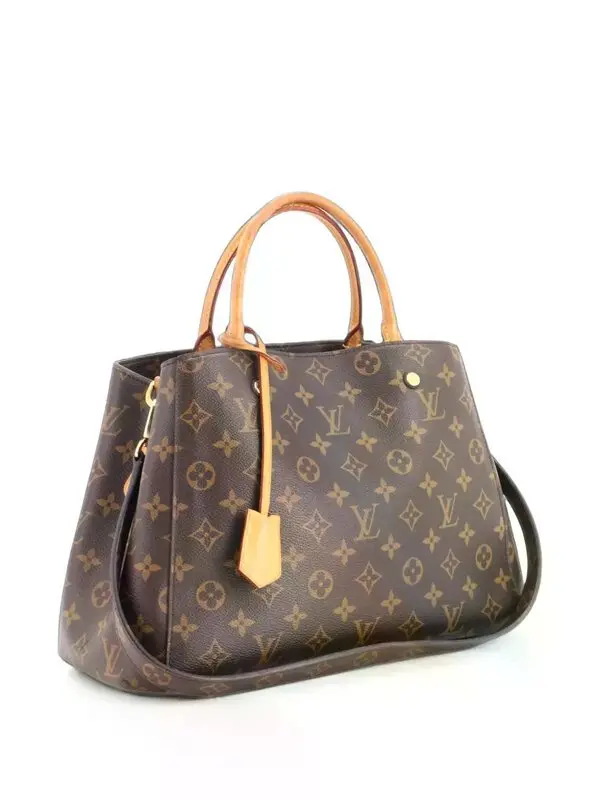 LOUIS VUITTON Monogram Canvas Montaigne Mm Tote Bag